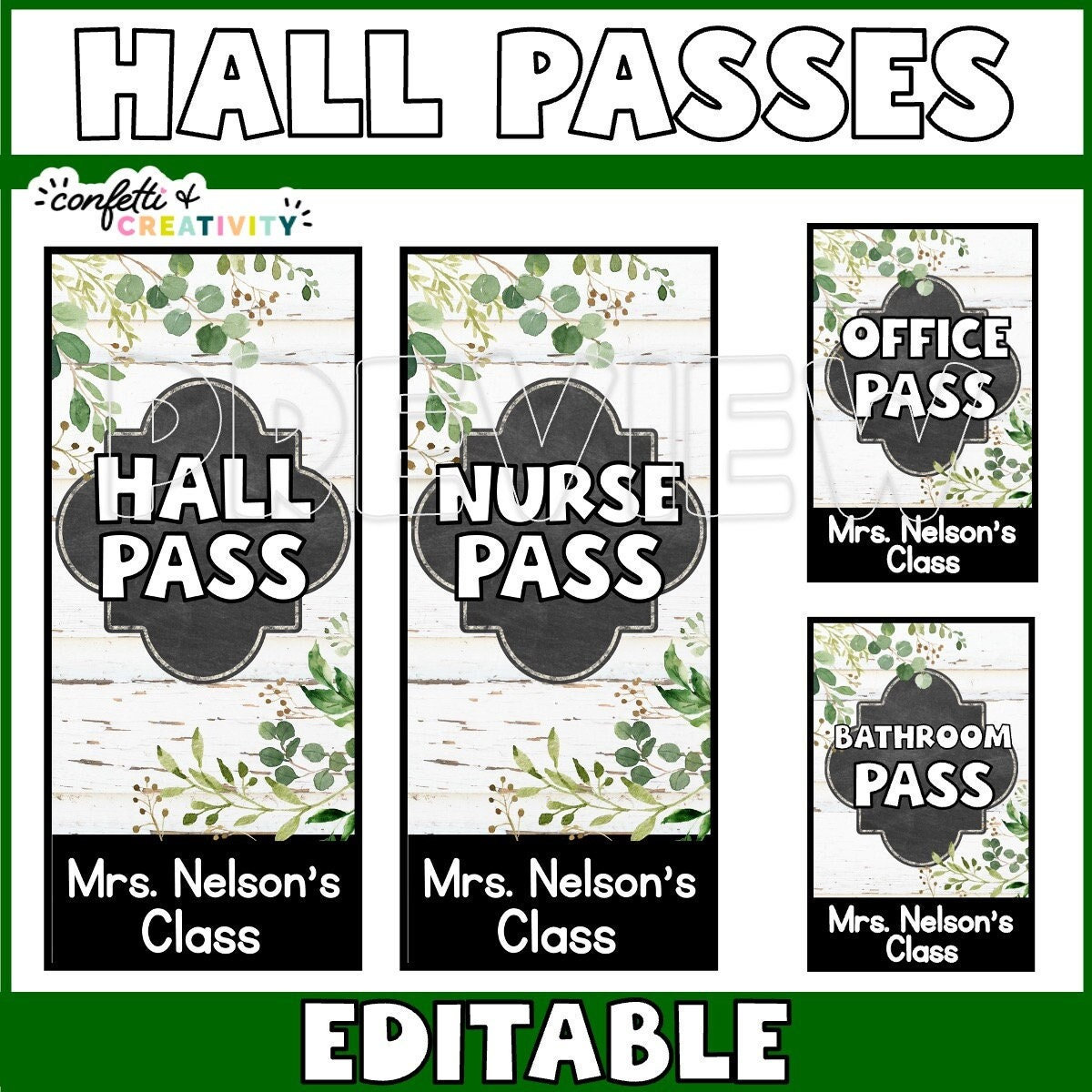 Klasserom Hall Pass Classroom Hall Passes | TPT
