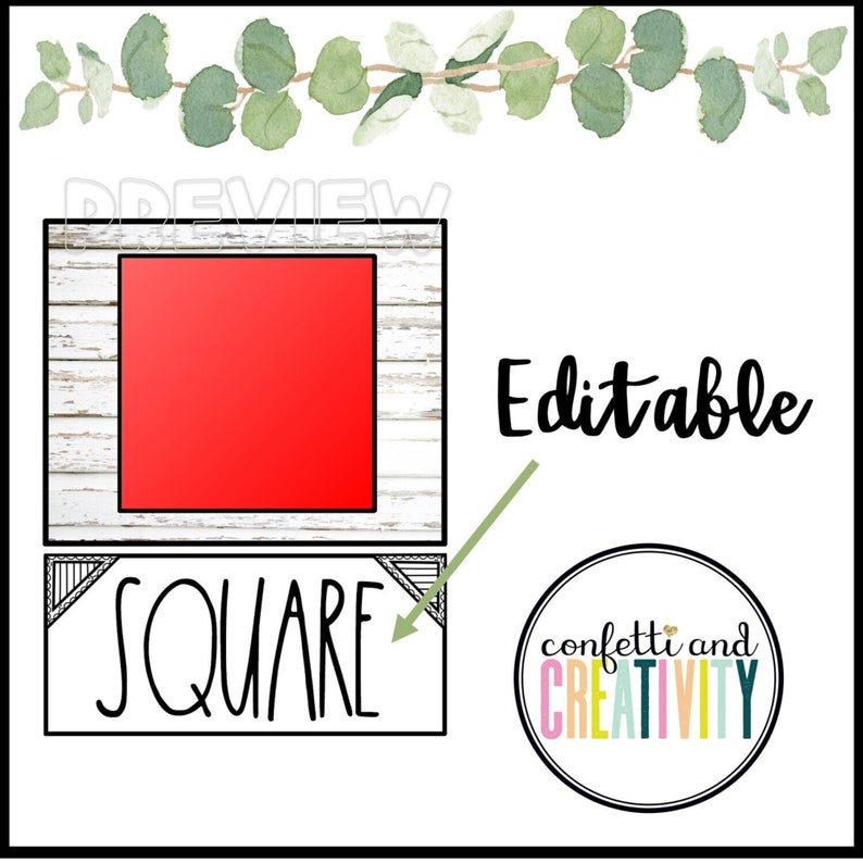 2d And 3d Shapes Posters For The Classroom Modern Farmhouse Etsy