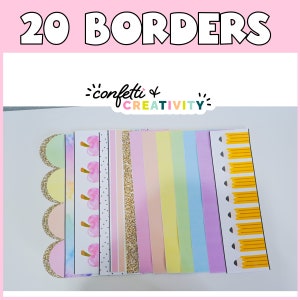 PRINTABLE Pastel Bulletin Board Borders | Bulletin Board Display ...