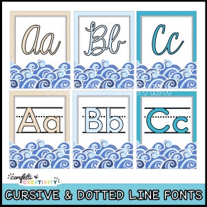 Ocean Classroom Alphabet Posters | Ocean Classroom Decor | Alphabet ...