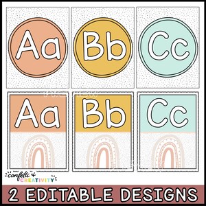 Alphabet Posters for the Classroom | Neutral Classroom Decor ...