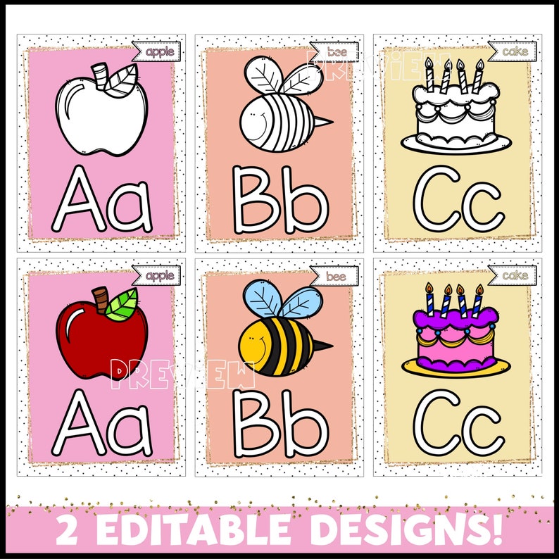 Retro Classroom Alphabet Posters Alphabet Display Animal - Etsy