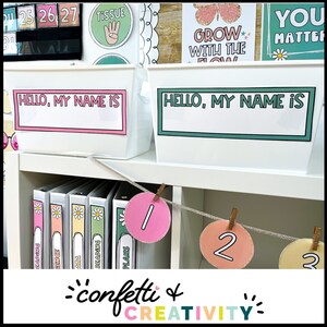 Retro Student Desk Plates | Student Name Tags | Desk Name Plates for ...