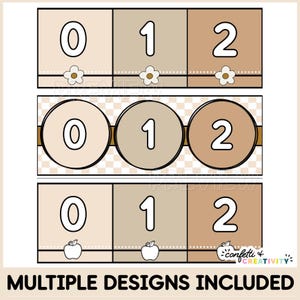 Neutral Classroom Number Line | Neutral Classroom Decor | Number Line ...