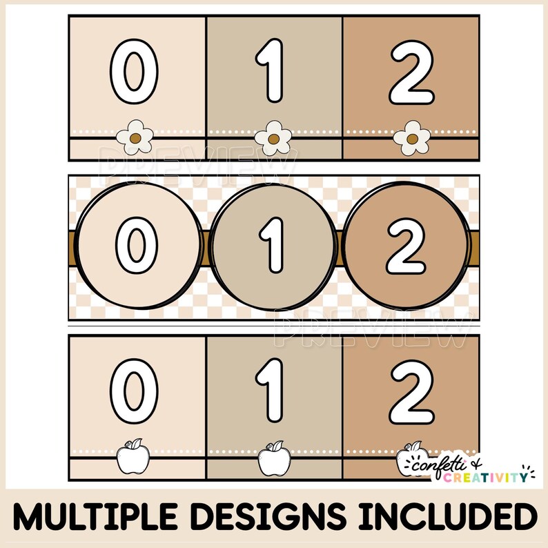 Neutral Classroom Number Line: 0-200, Elementary Decor (digital ...