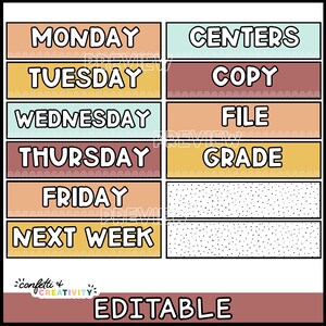 10 Drawer Cart Labels Editable | Neutral Classroom Decor | Trolley ...