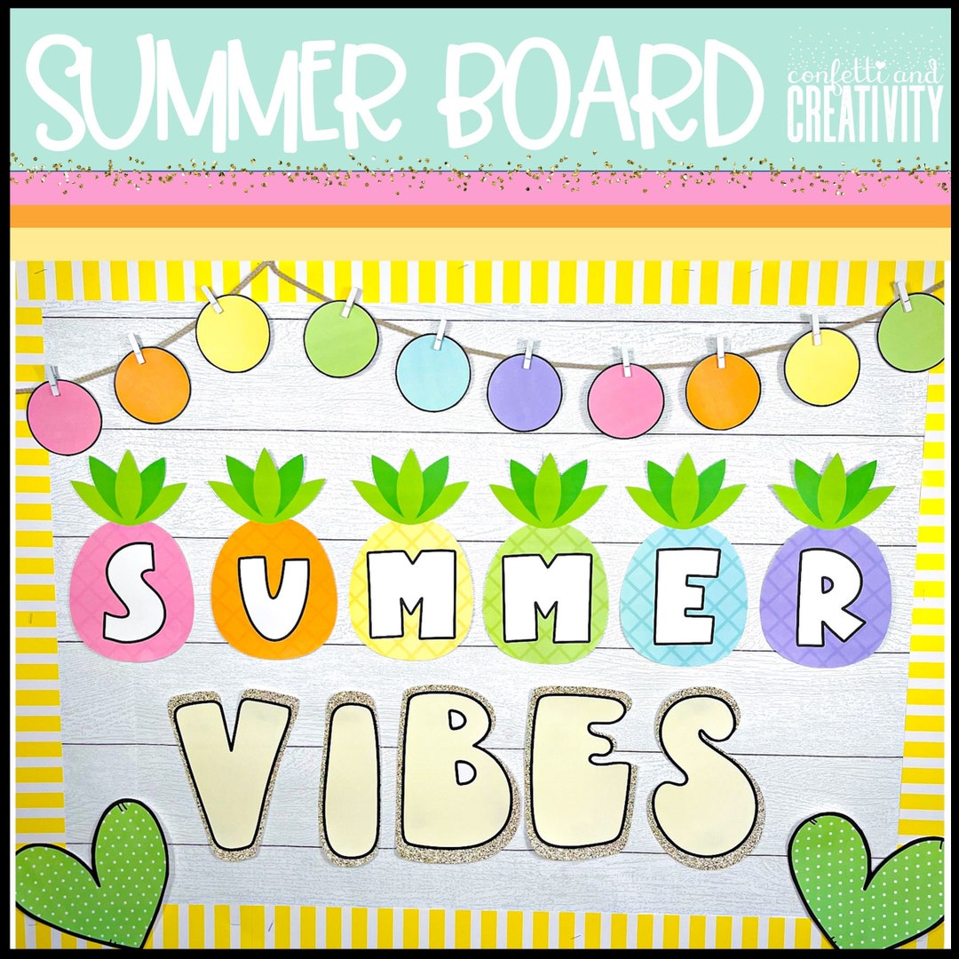 SUMMER Bulletin Board | Pineapple Summer Bulletin Board | Bulletin ...
