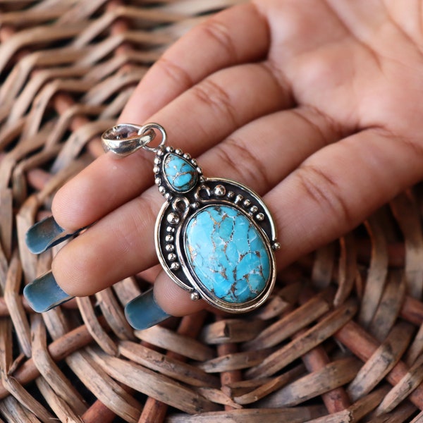 Turquoise Pendant - Etsy