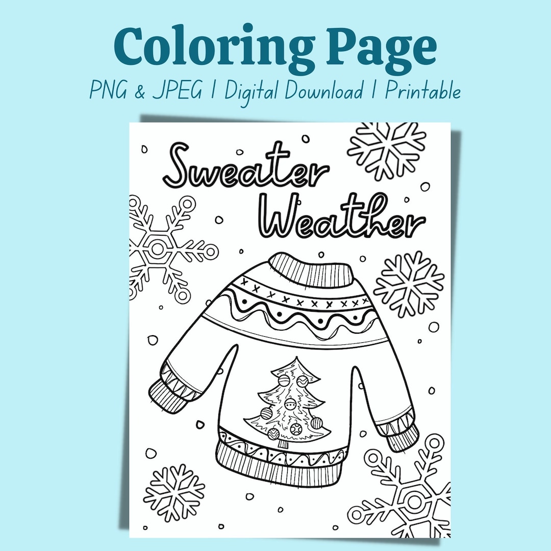Christmas Coloring Page, Coloring Page, Printable Coloring, Digital ...