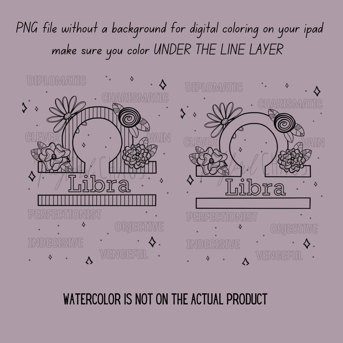 Zodiac Coloring Page Libra Coloring Page Astrology Zodiac - Etsy