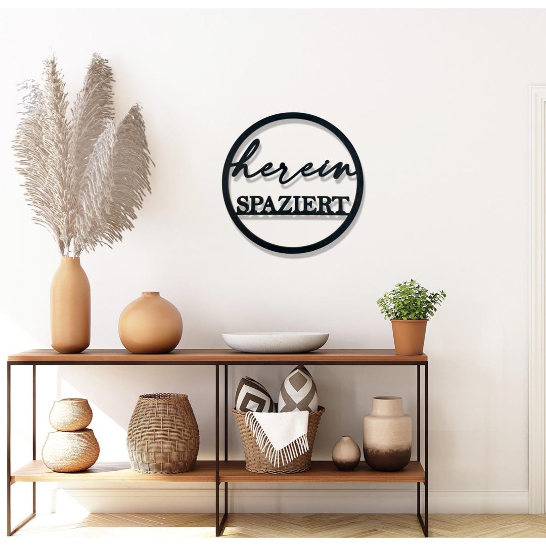 3D Lettering Made of Wood | Come In, Walk Around L Wall Decoration L ...