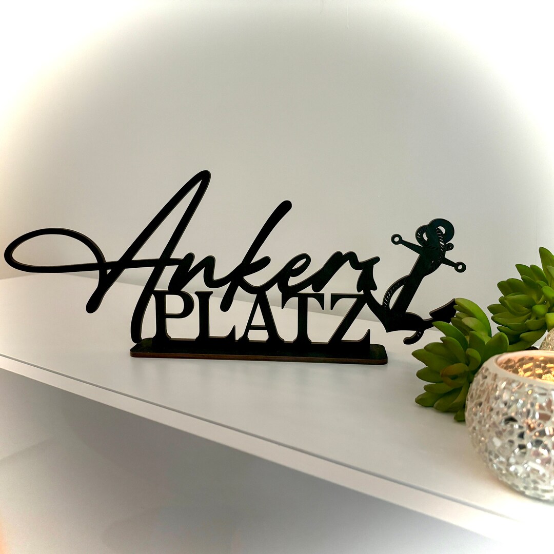 Anchorage Lettering Made of Wood to Stand on Sylt L Rügen North Sea ...