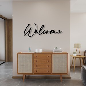 Hallway Decoration | Welcome Sign L 3D Wooden Lettering L Wall ...