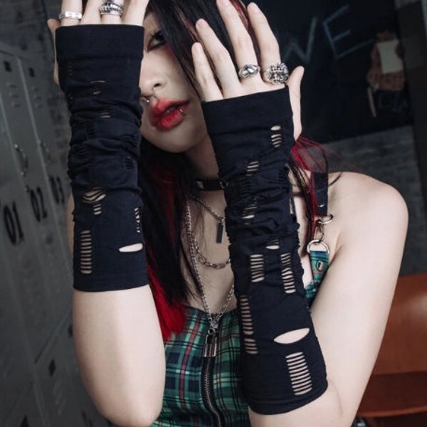 Gothic Gloves - Etsy