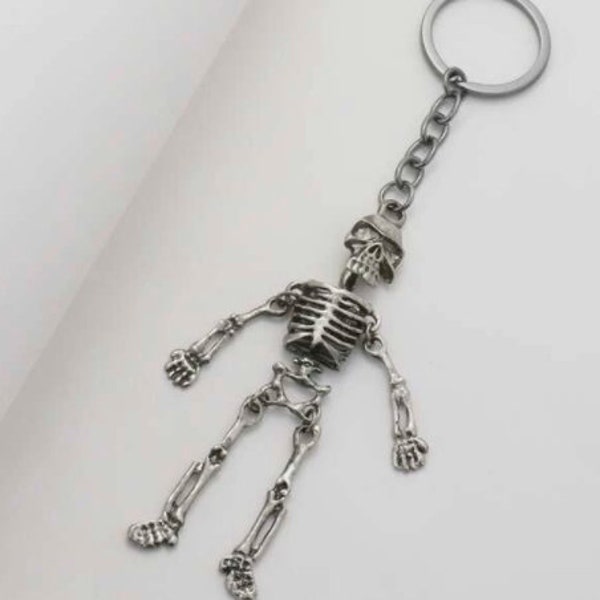 Skeleton Key Chain - Etsy