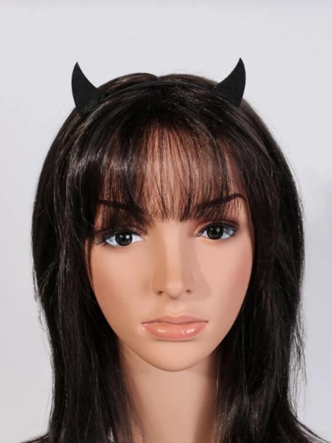 Devil Horn Headband. Grunge Gothic Headband. Black Headband. - Etsy