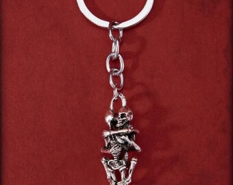 Skeleton Key Chain - Etsy