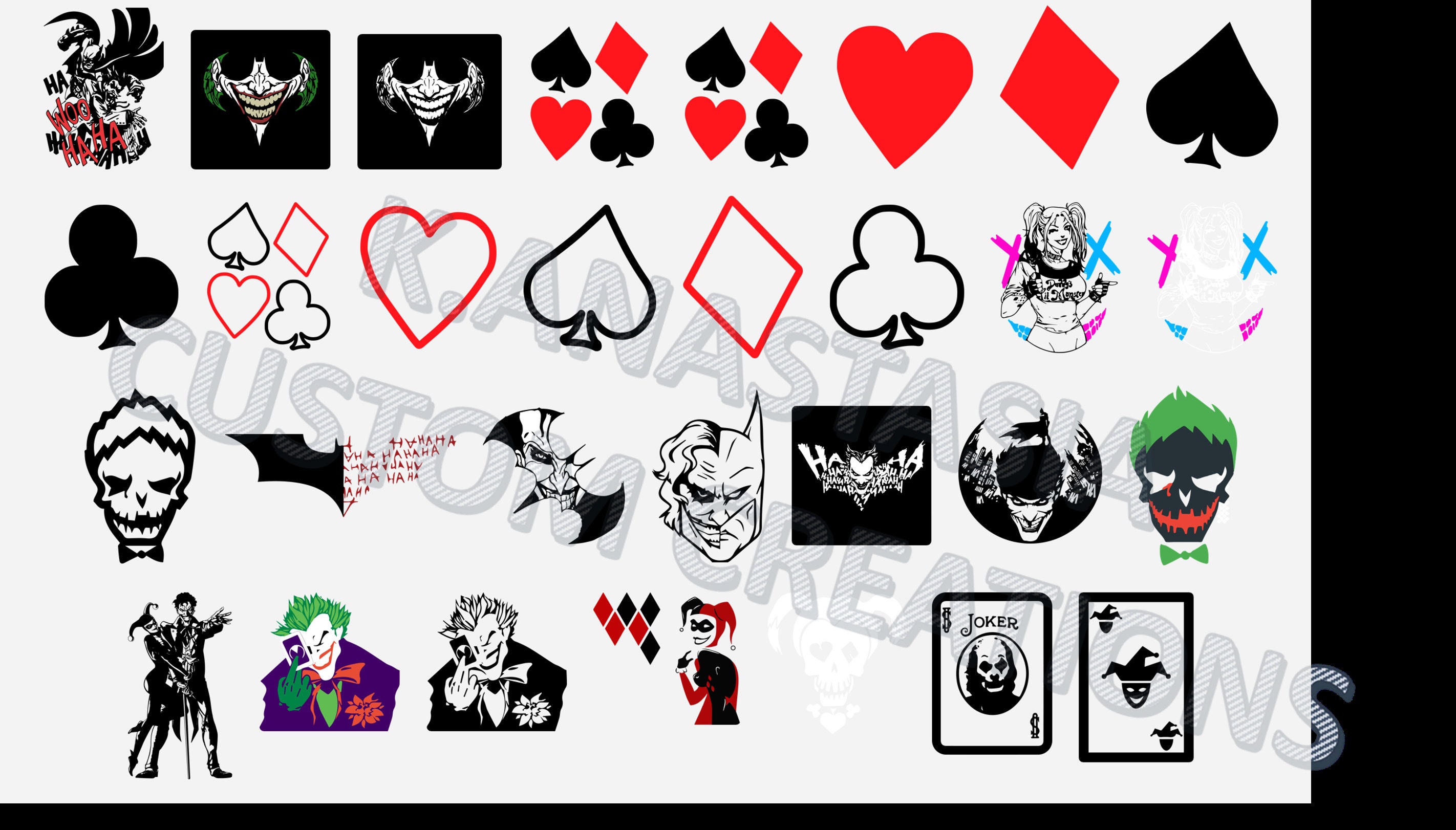 Joker SVG Bundle - Etsy