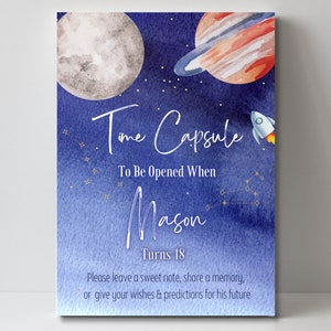 Two the Moon Birthday Time Capsule Template | Two Infinity Birthday ...