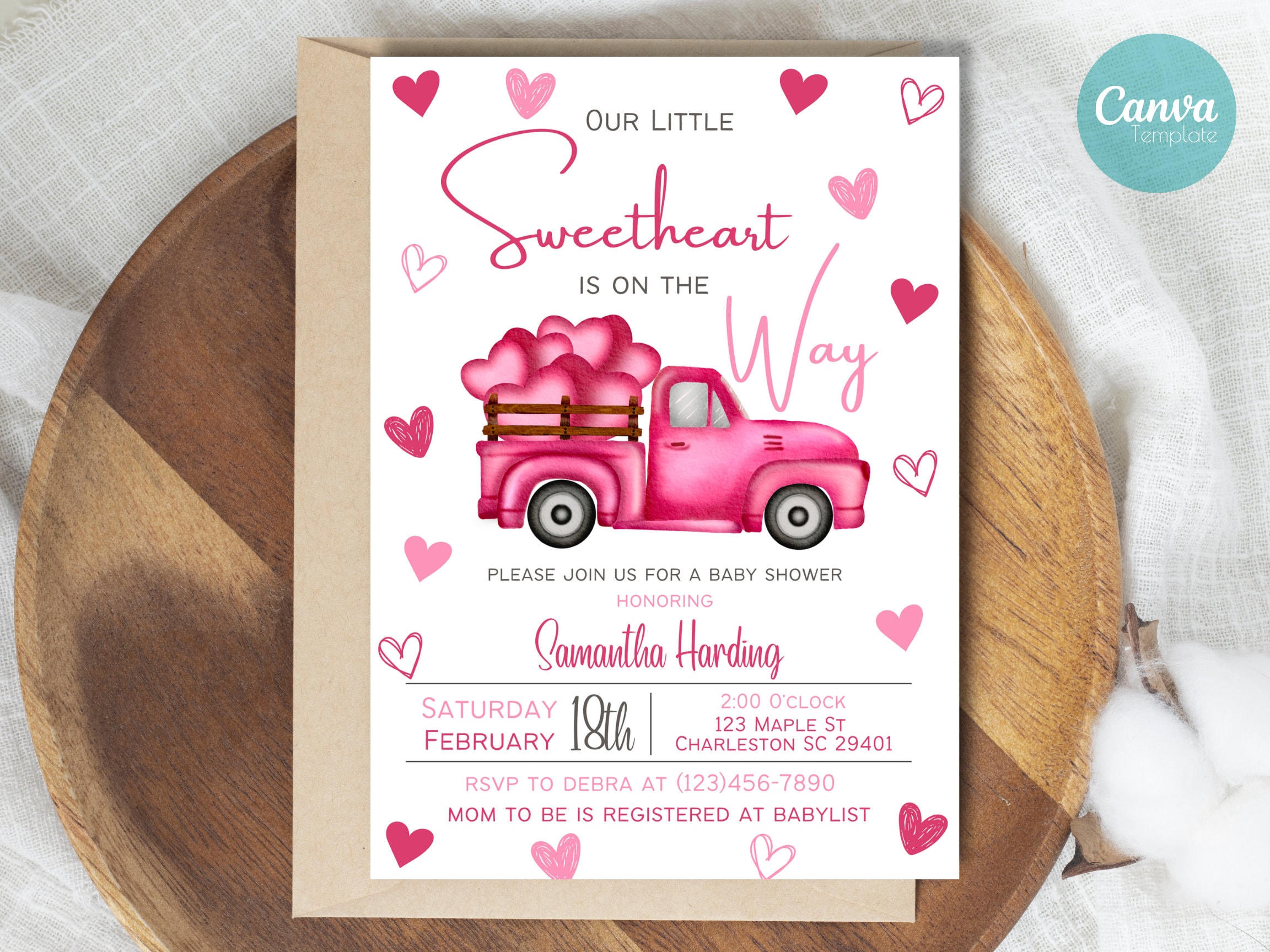 Our Little Sweetheart is on the Way Baby Shower Bundle Templates ...