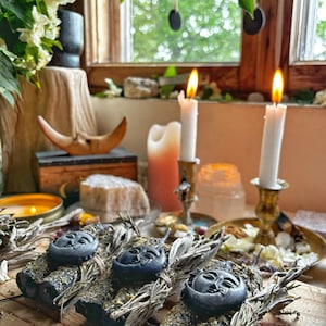 Black Protection Candles, Herbal Ritual Candles, Altar Candles, Magic ...