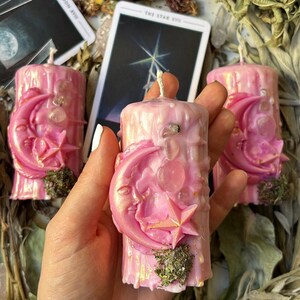 Divine Feminine Candles, Moon Candles , Intention Candles, Herbal ...