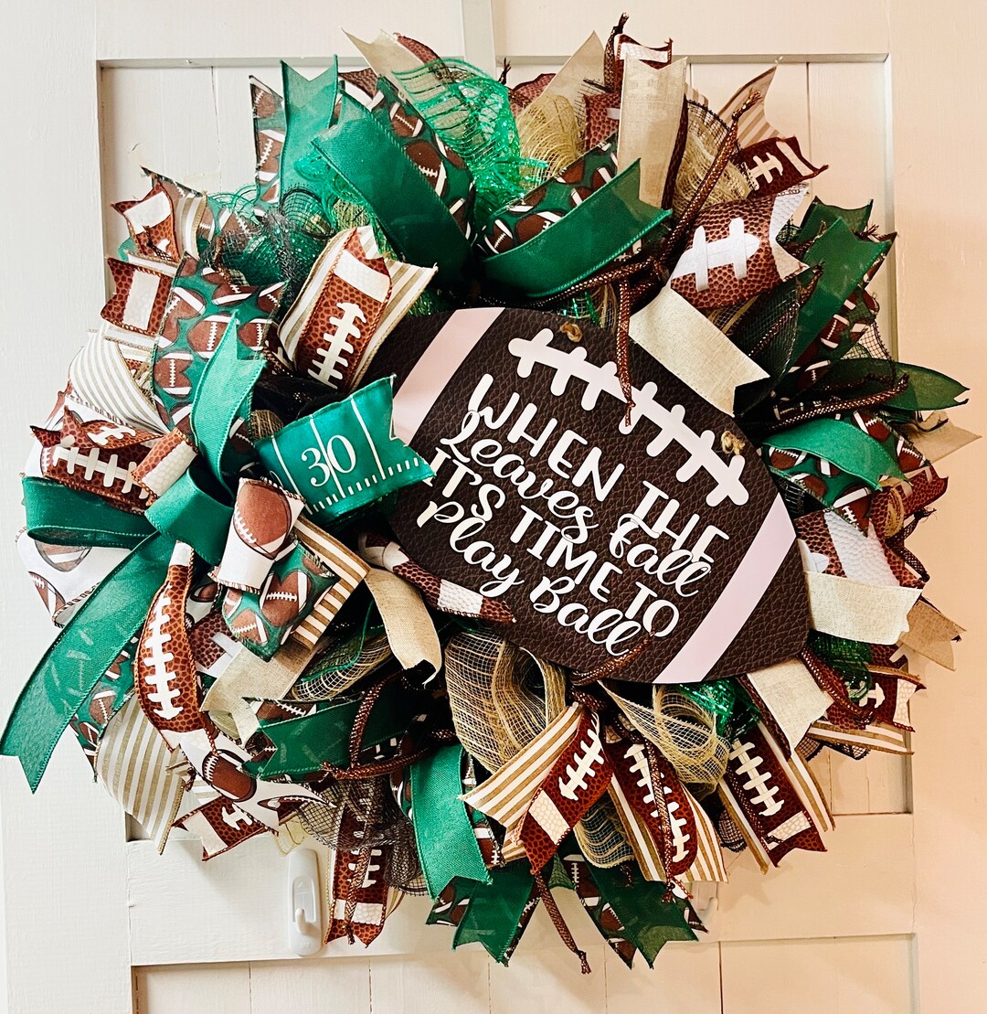 Fall and Football-a Sports Wreath to Celebrate the Season and Your ...