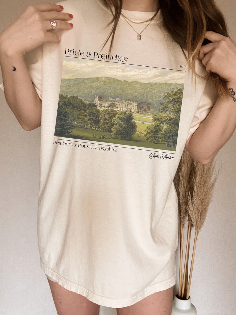 Pride and Prejudice Shirt, Pemberley House Comfort Colors Shirt, Mr ...