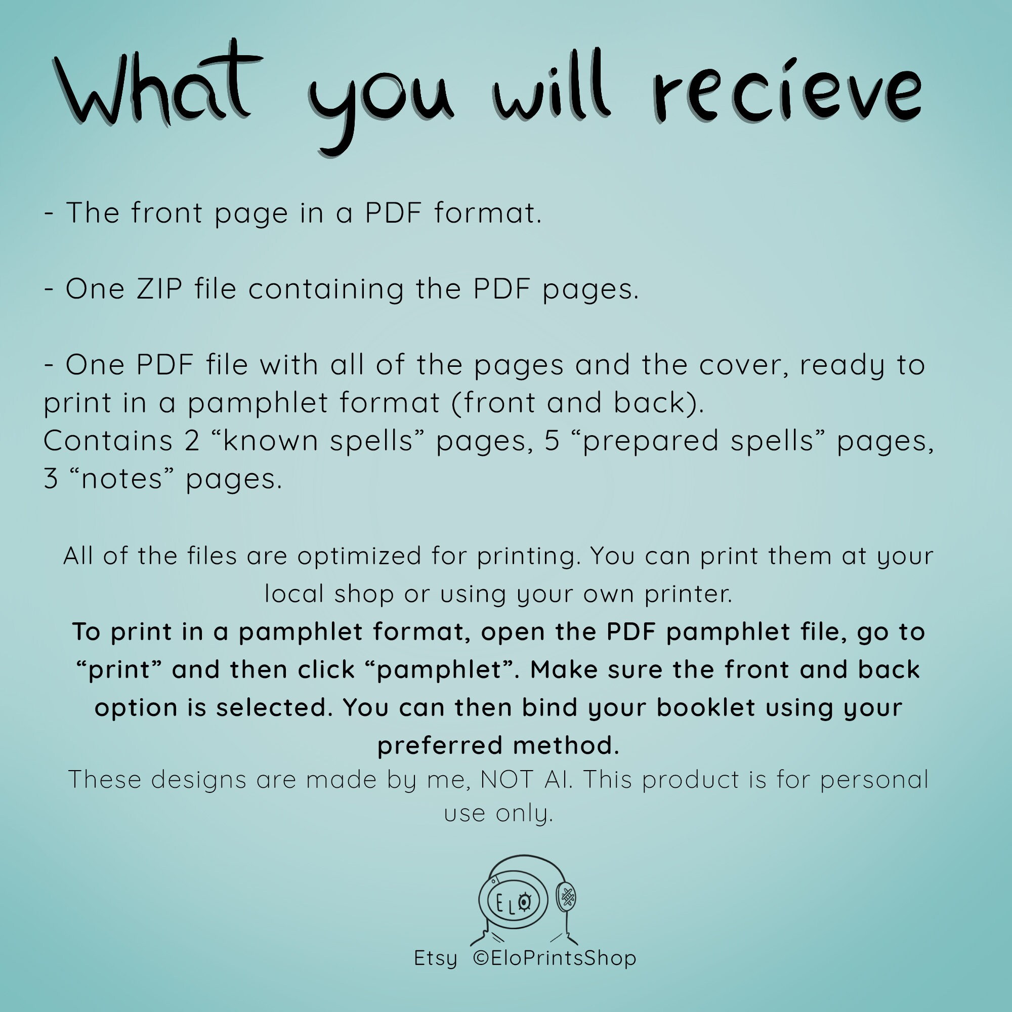 Dnd 5e Printable Character Sheet Booklet - Etsy