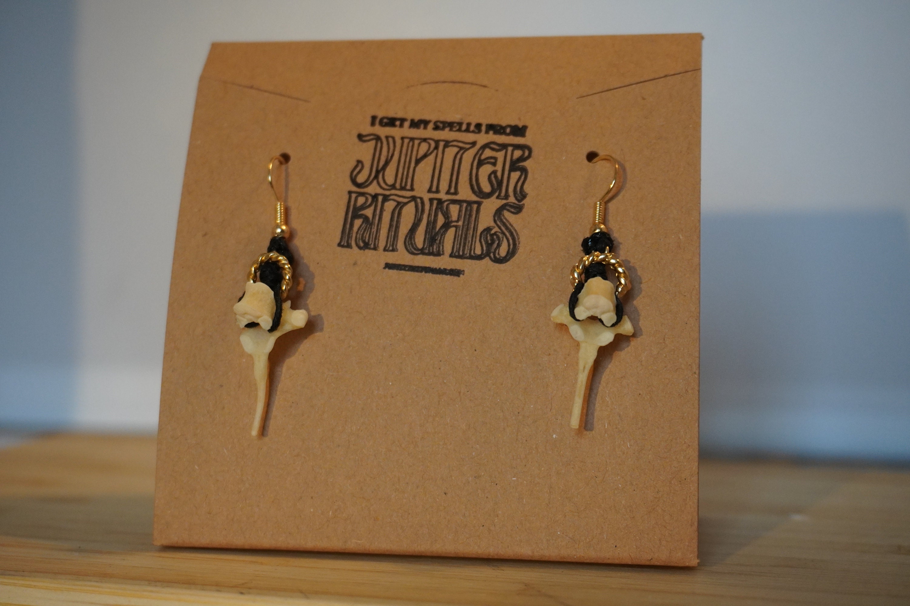 Jupiter Rituals Rabbit Vertebra Bone Earrings. - Etsy