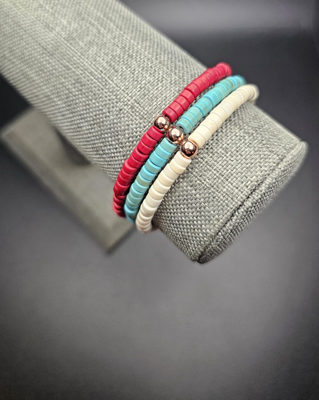 Genuine Magnesite Heishe Bead Bracelets | Customizable Size | Hand ...