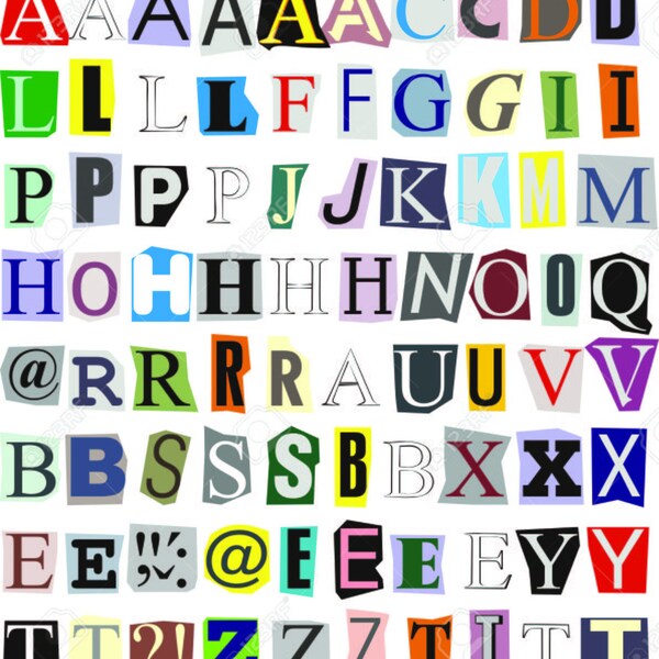 Magazine Letters - Etsy