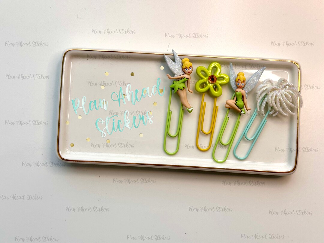 Tinkerbell Glitter Fireworks Planner Paper Clips Bullet Journal Happy ...