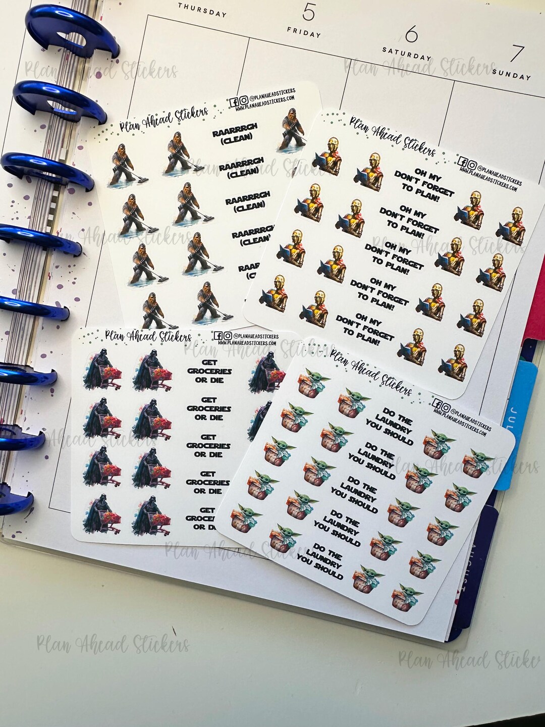 May the 4th Galaxy Friends Icons Bullet Journaling Planner Stickers ...