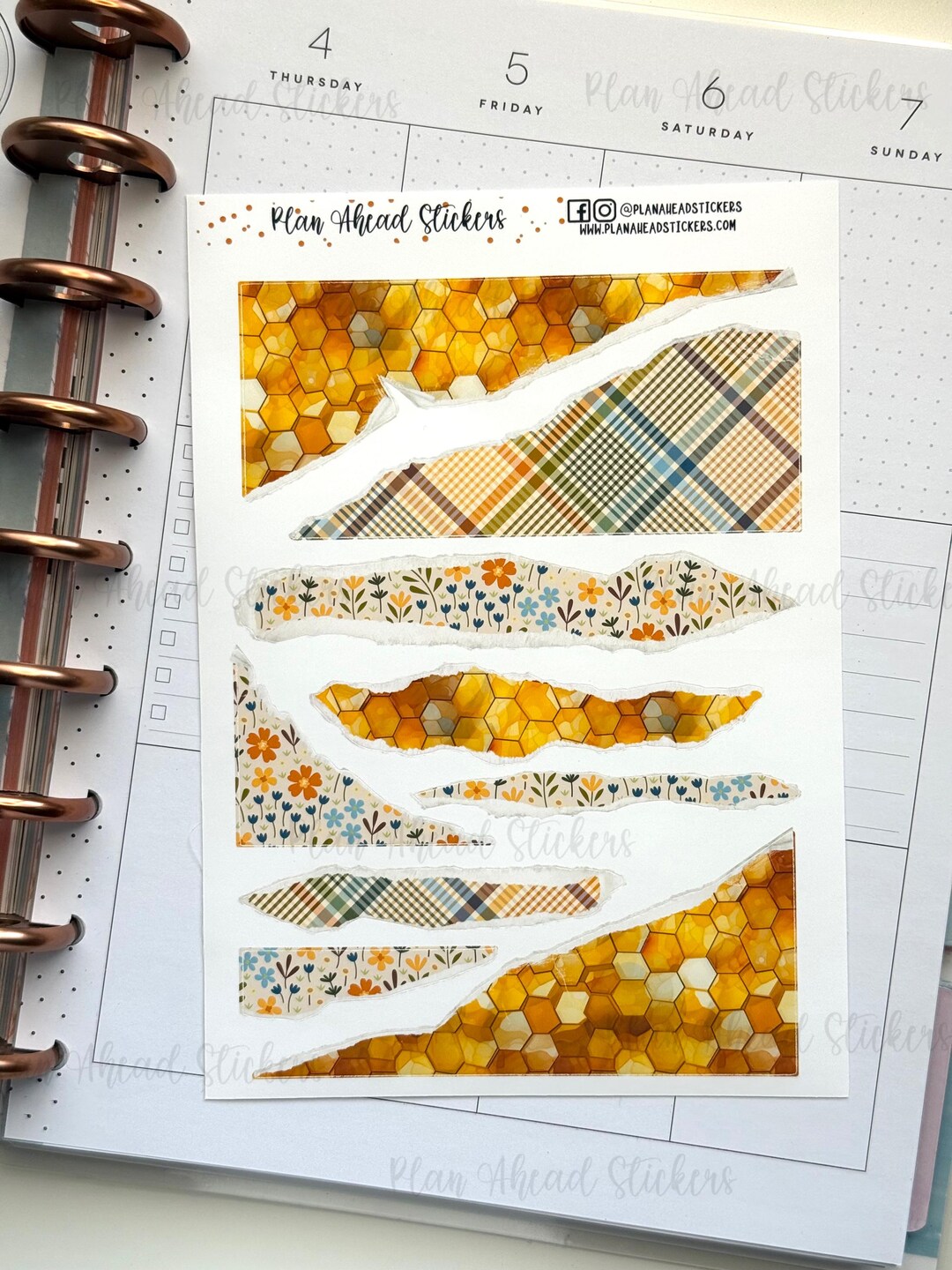 Spring Awakening Torn Paper Bullet Journaling Planner Stickers Card ...
