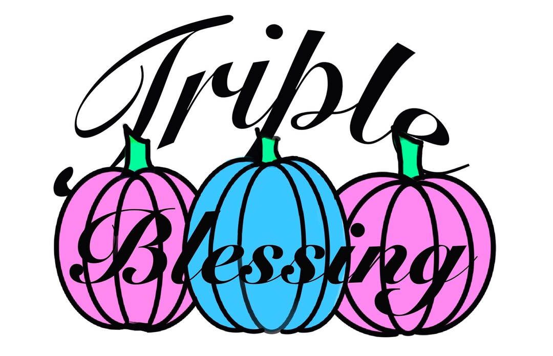 Triple Blessing- DIGITAL DESIGN- DOWNLOAD Svg Png Jpg - Etsy