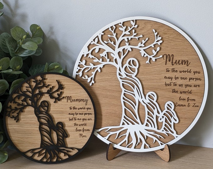 Mother and Child/children Tree of Life | Tree of Life Gift for Mum,nan ...