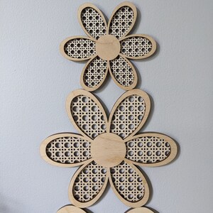 Rattan Inspired Flower | Rattan Flower Wall Art | Rattan Decor | Rattan ...