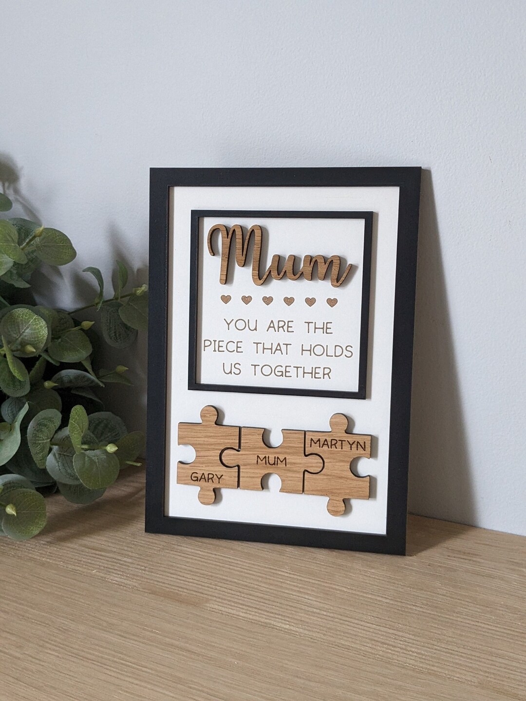 Mum Mother's Day Frame Gift | Piece That Holds Us All Together Jigsaw ...