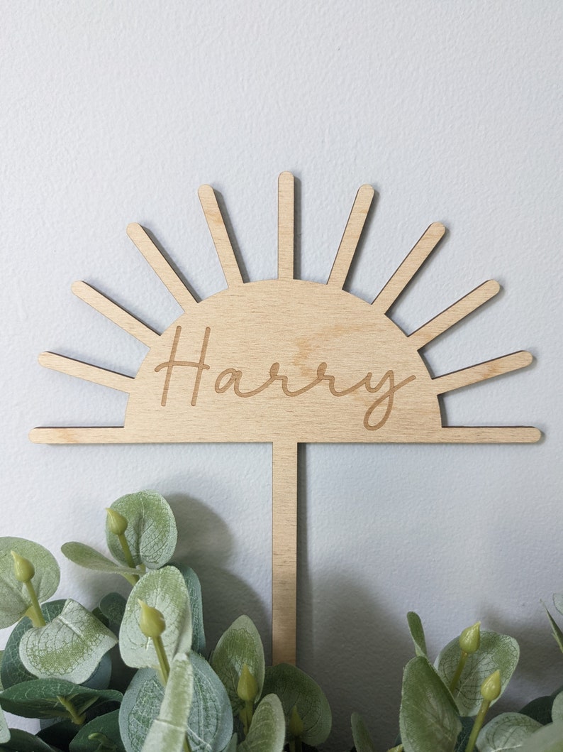 Sun Cake Topper Printable