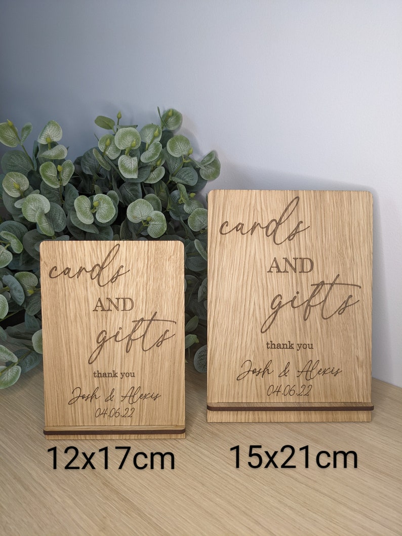 Confetti Wedding Sign | Personalised Confetti Wedding Sign | Oak Wooden ...