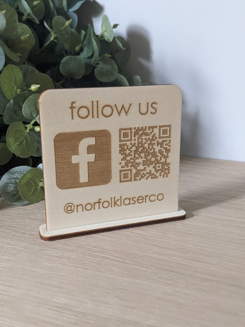 Social Media QR Code Sign Instagram/facebook QR Code - Etsy UK