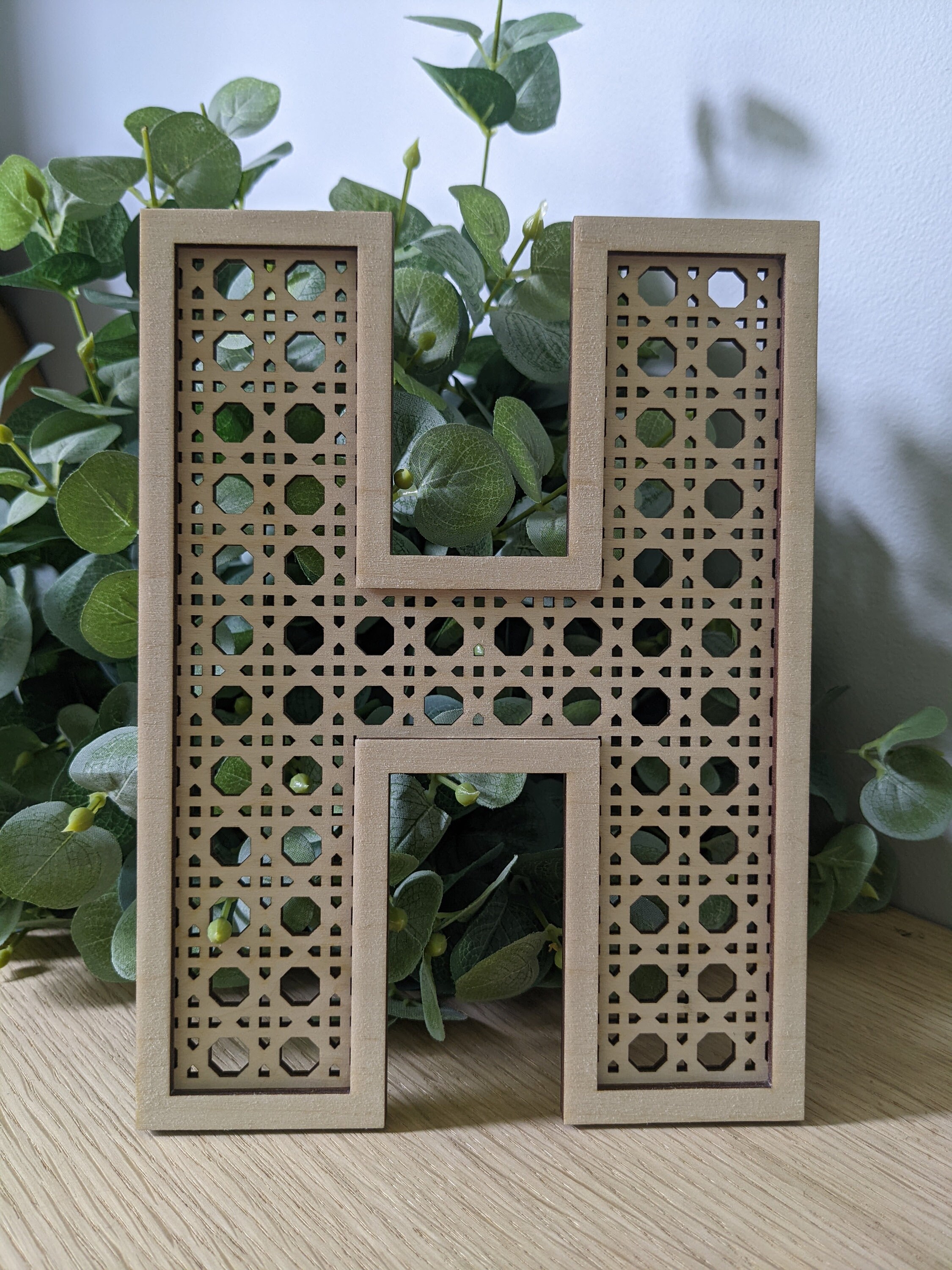 Rattan Inspired Letter | Rattan Initial | Rattan Letters | Rattan ...