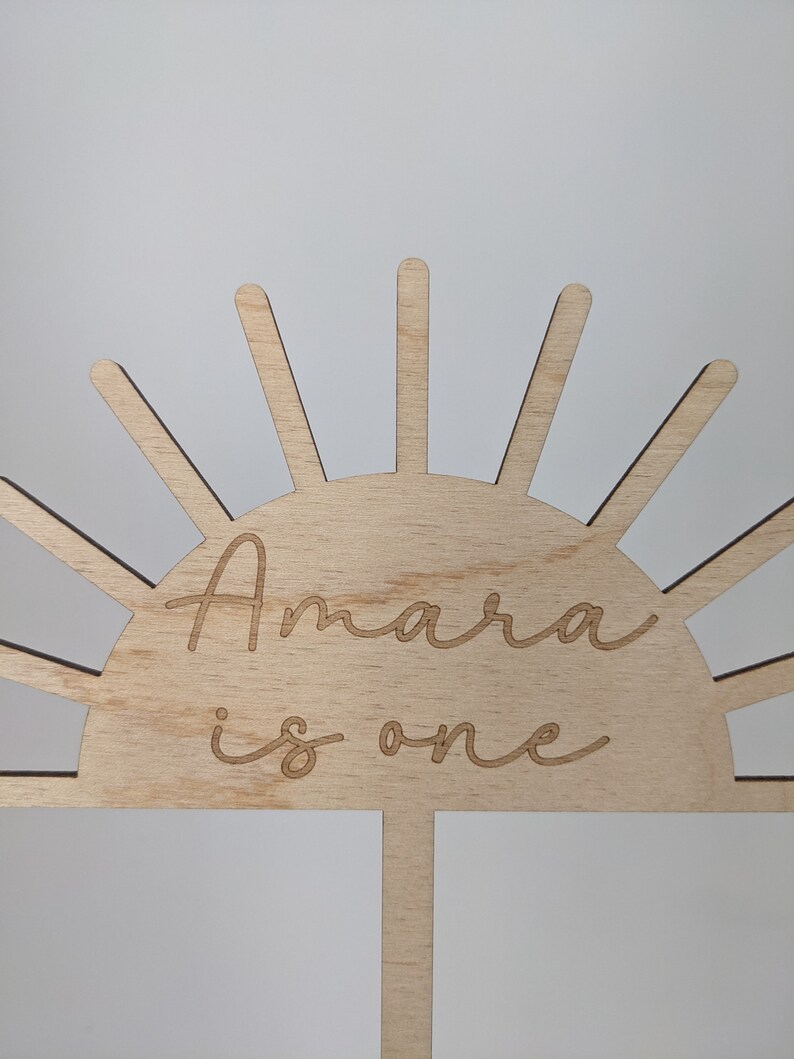 Personalised Sun Birthday Cake Topper Sunshine Cake Topper - Etsy UK