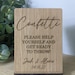 Confetti Wedding Sign | Personalised Confetti Wedding Sign | Oak Wooden ...
