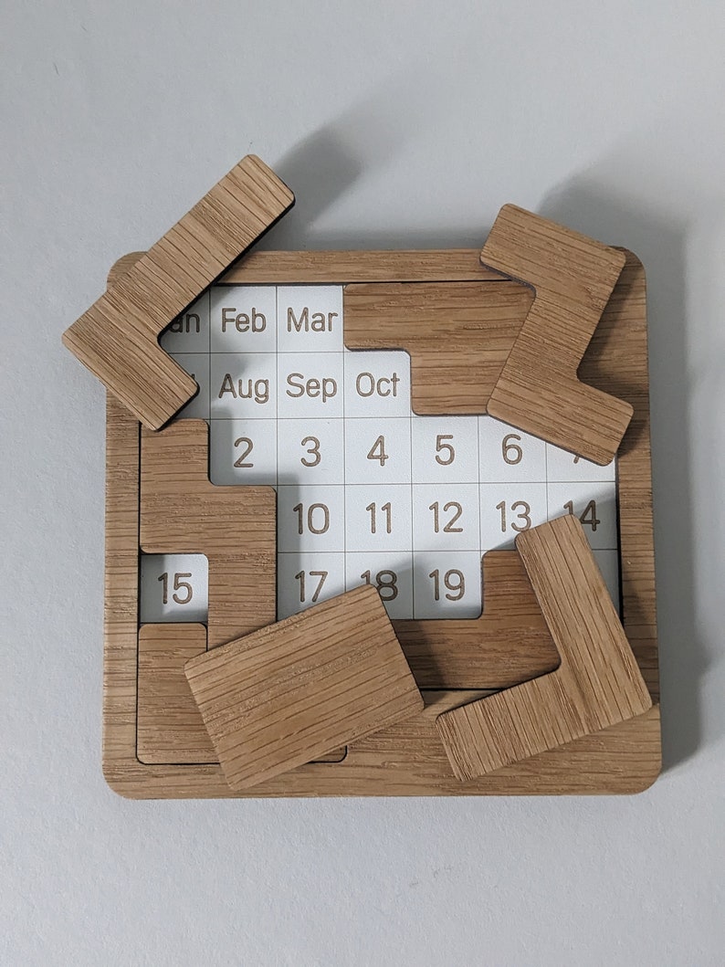 Daily Calendar Puzzle | Infinite Puzzle | Gift for Puzzle Lovers ...
