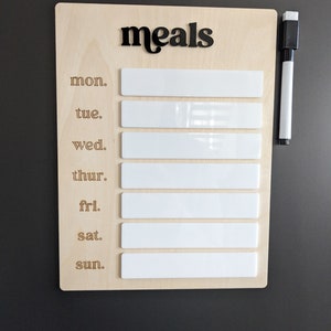 Reusable Weekly Meal Planner | Meal Plan | Meal Prep | Meal Planner ...