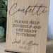 Confetti Wedding Sign | Personalised Confetti Wedding Sign | Oak Wooden ...