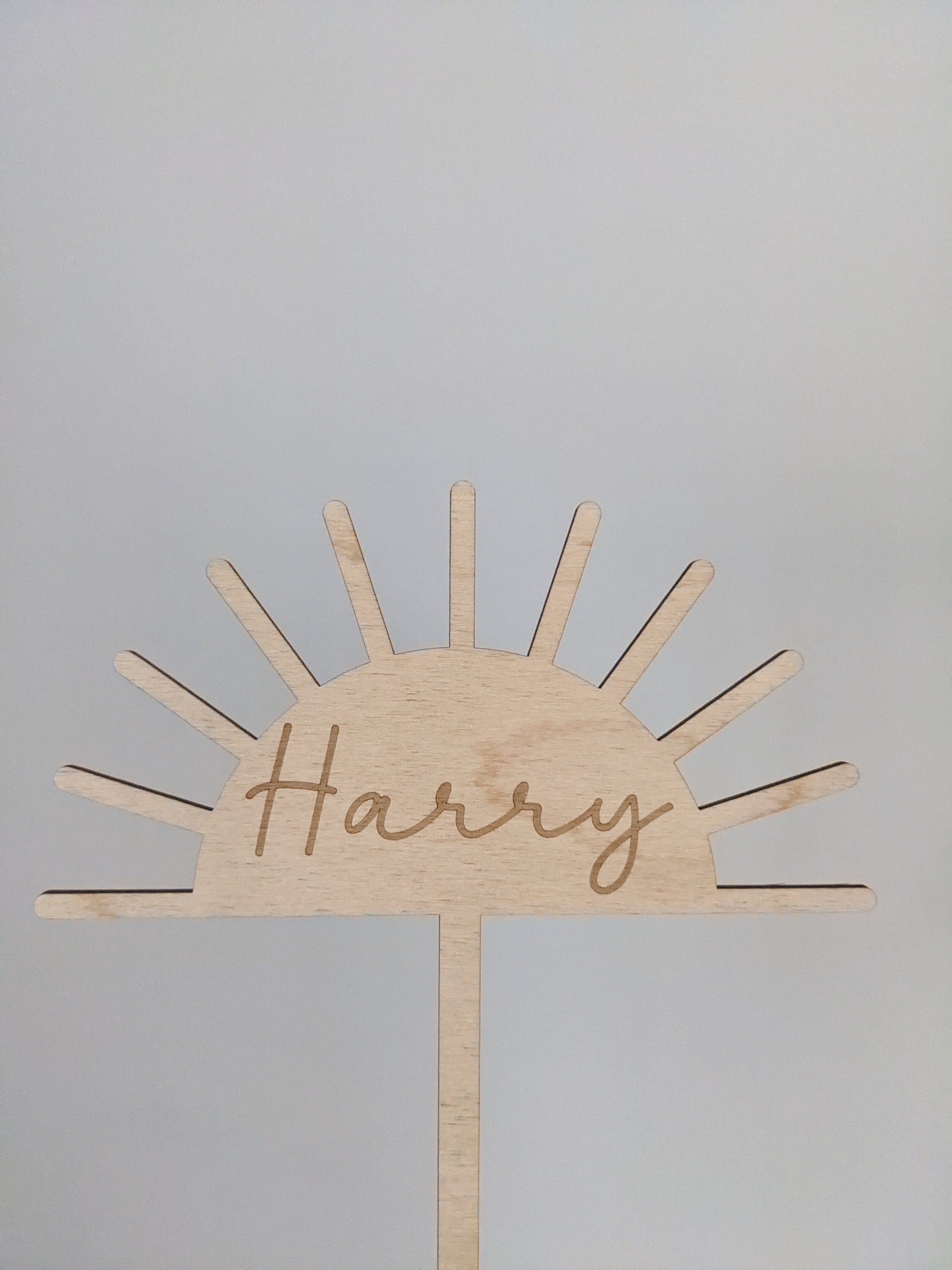 Personalised Sun Birthday Cake Topper | Sunshine Cake Topper | Sun Cake ...