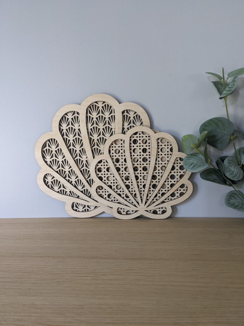 Rattan Inspired Shell Rattan Seashell Clam Shape Sealife - Etsy